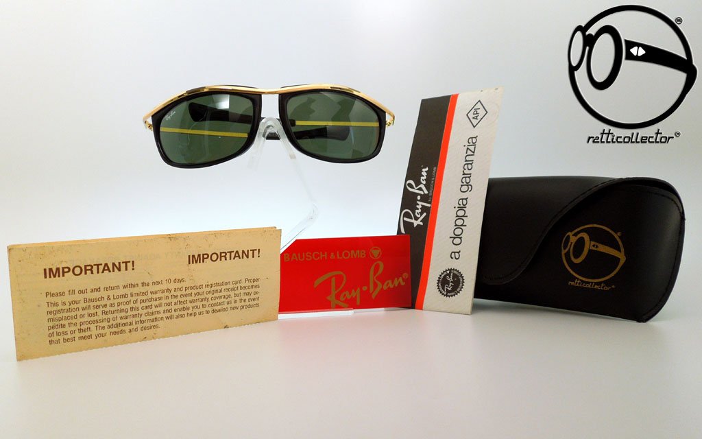 VINTAGE SUNGLASSES RAY BAN B&L OLYMPIAN I L1000 4 3/4 80s - ORIGINAL ...