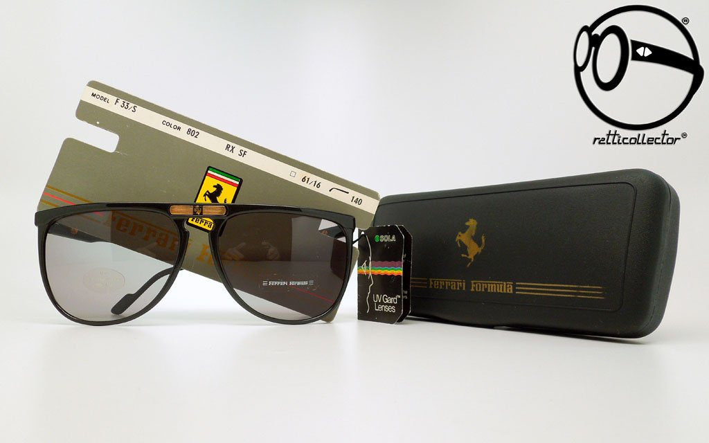 VINTAGE SUNGLASSES FERRARI FORMULA F33/S 801 CARBONIO 80s - ORIGINAL ...
